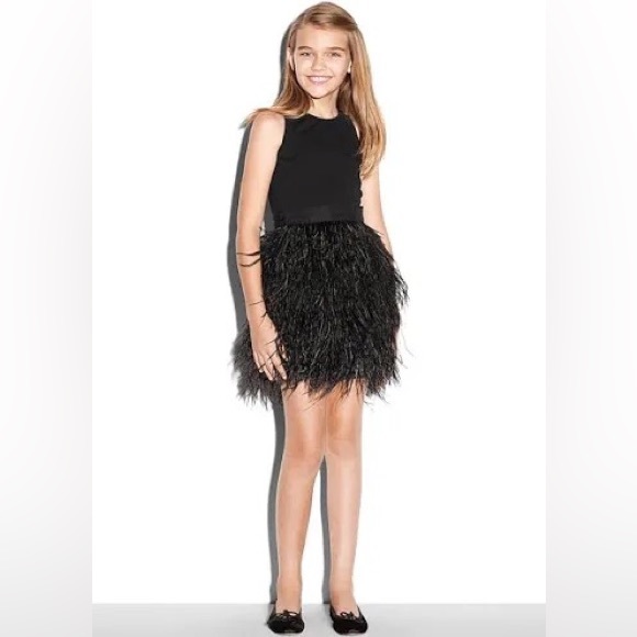 Milly Minis | Dresses | Nwot Milly Minis Ostrich Feather Dress | Poshmark